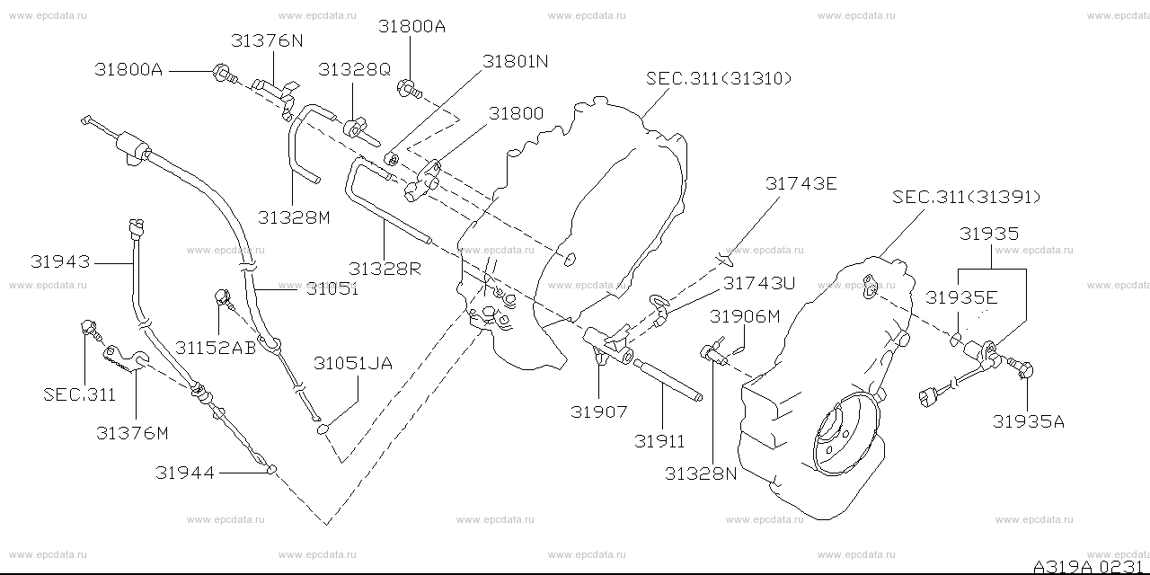 Control switch & system (unit) for Nissan March K11, 2 generation ...