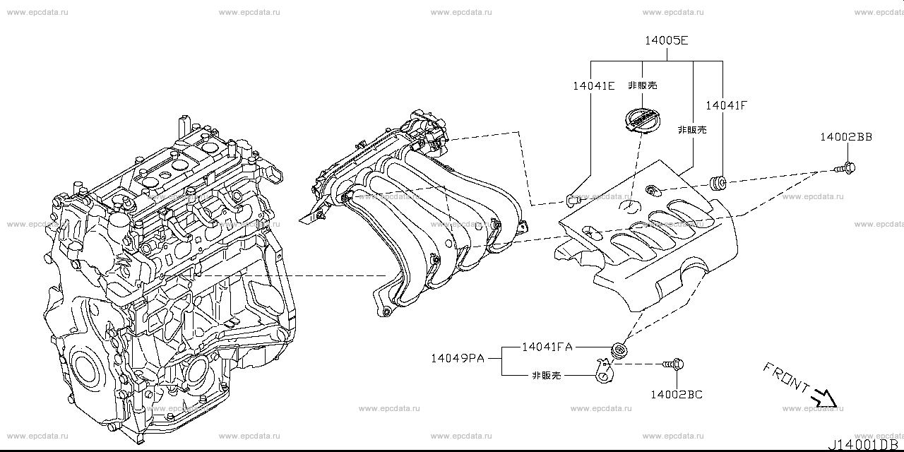 Manifold (engine) for Nissan AD Y12, 4 generation 12.2006 - 12.2016 ...