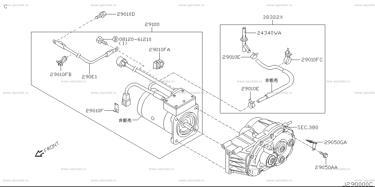 Electric vehicle drive system (denso) для Nissan Cube Z11, 2 поколение ...