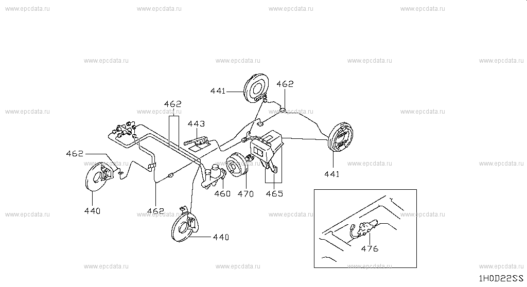 Brake for NP300, 08.2010 - ... make period with D22SS frame - Amayama