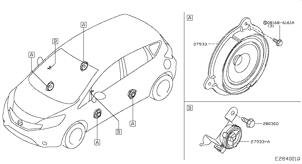 Nissan Note E12E, 08.2013 - 11.2016 VISIA HR12DE F5 modification spare ...