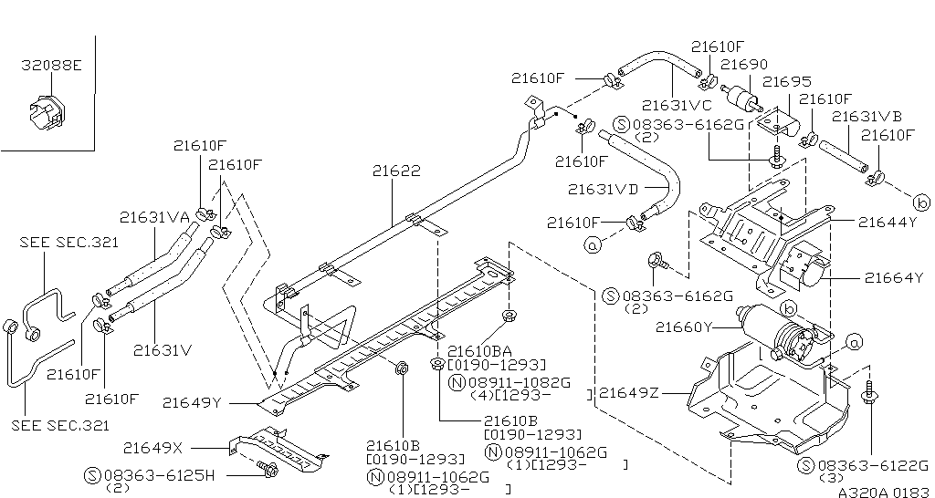 320 - MANUAL TRANSMISSION, TRANSAXLE & FITTING for 300ZX Z32 Nissan ...