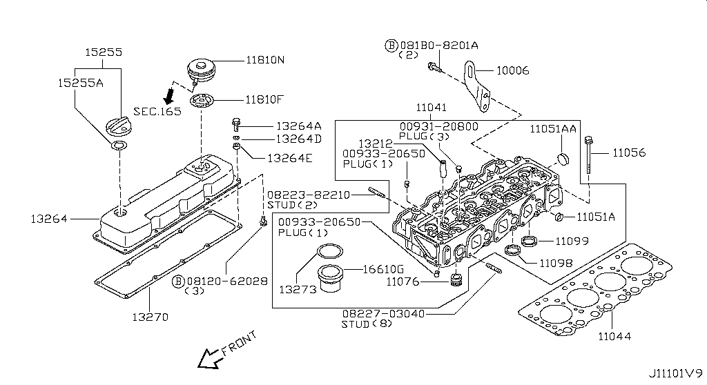 Nissan NP300 with D22SS frame, 10.2009 - 03.2011 - Auto parts - Amayama