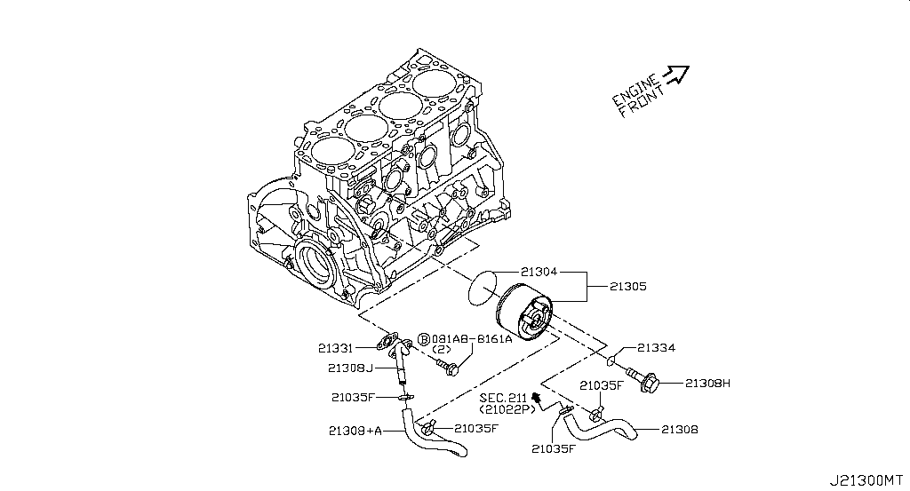 213 - OIL COOLER for Urvan E26 Nissan Urvan - Genuine parts - Amayama