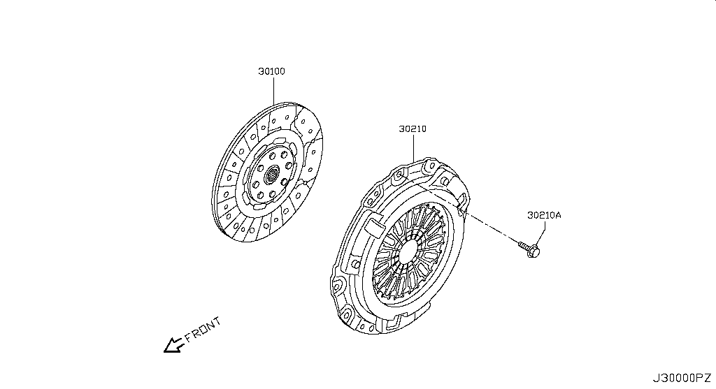 300 - CLUTCH COVER,DISC & RELEASE PARTS for Urvan E26 Nissan Urvan ...
