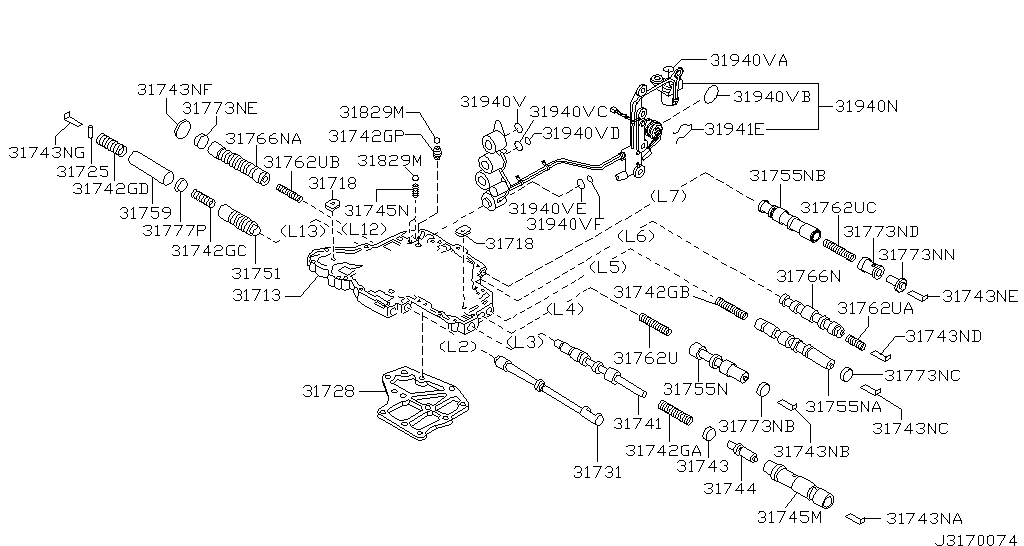 317 - CONTROL VALVE (ATM) for Pulsar N16 Nissan Pulsar - Genuine parts ...