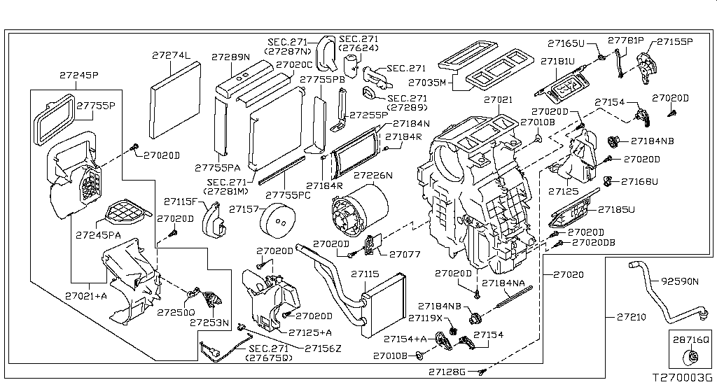 270 - HEATER & BLOWER UNIT for Sunny N17KK Nissan Sunny - Auto parts ...