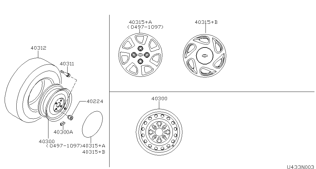 Nissan Primera P11E, 04.1997 - 10.1997 SLX SR20DE F5 modification spare ...