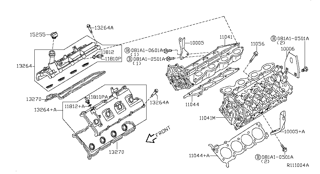 111 - CYLINDER HEAD & ROCKER COVER for Patrol Y62 Nissan Patrol - Auto ...