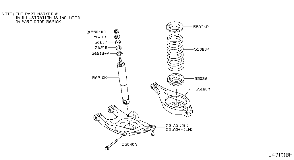 431 - REAR SUSPENSION for Patrol Y62 Nissan Patrol - Genuine parts ...