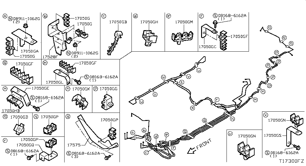 Fuel piping for Nissan NP300 D23TT, 11.2017 - ... S/HIGH M9T 6MT ...