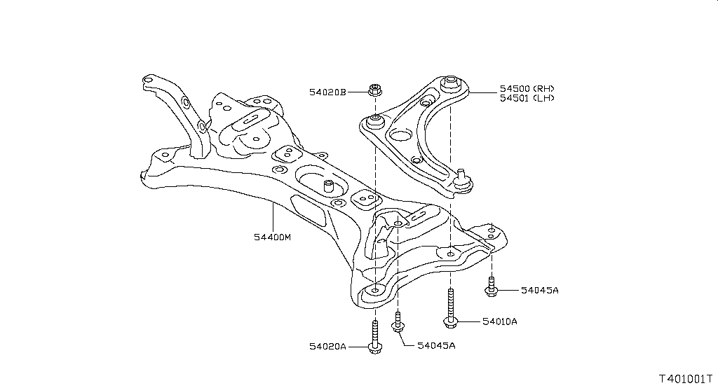 401 - FRONT SUSPENSION for March K13T-RHD Nissan March - Genuine parts ...