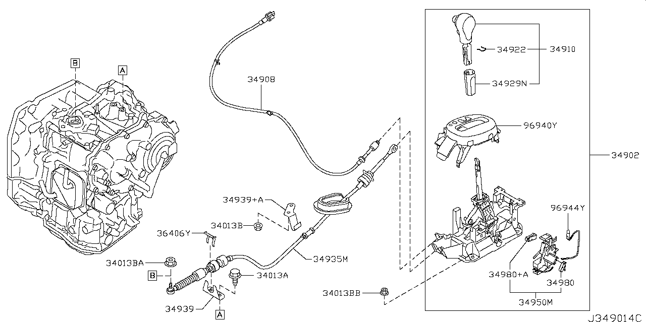 349 - automatic transmission control device (unit) for Note E12 Nissan ...