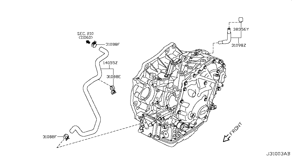 Auto transmission,transaxle & fitting for Nissan Rogue T32J, 10.2016 ...