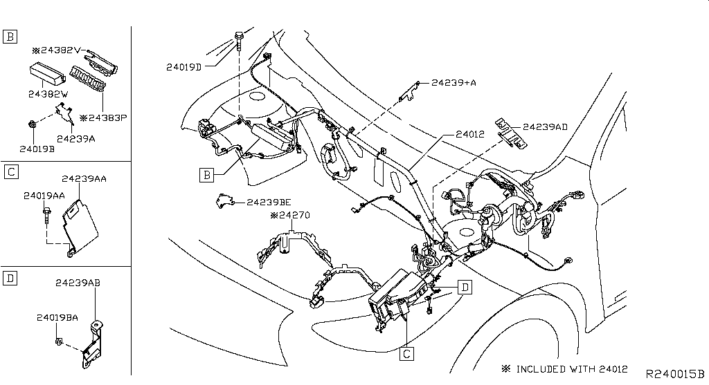 Wiring (denso) для Infiniti QX60 1 поколение 12.2013 - 08.2016 ...